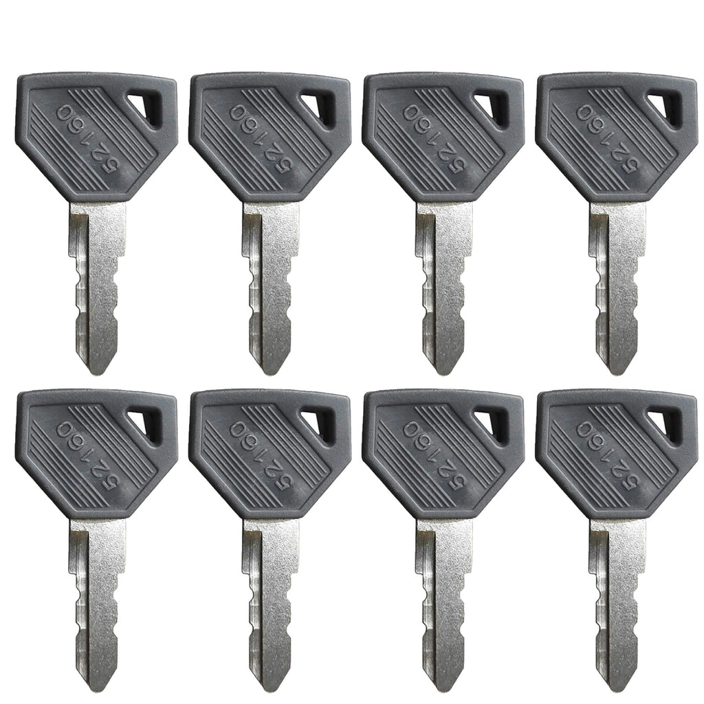 8X Ignition Key 1A7880-52100 AM879480 for John Deere and Yanmar Tracto ...