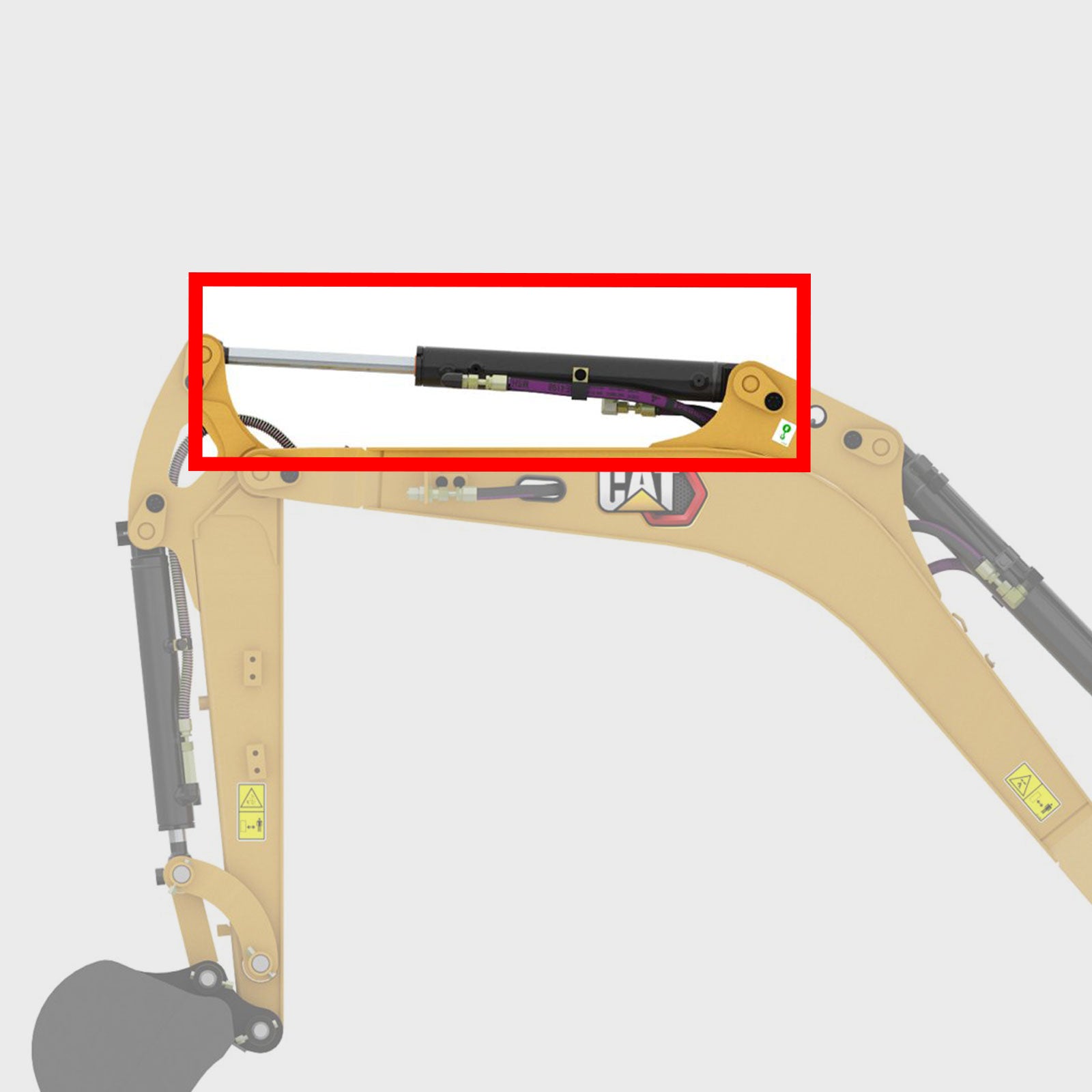 Hydraulic Dipper Tilt Cylinder for Caterpillar CAT Mini Excavators 301 ...