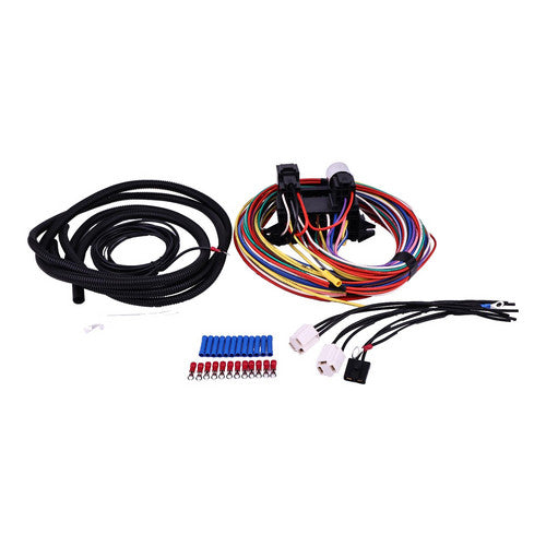 12-Circuit Mini-Fuse Universal Hot Rod Wiring Harness Kit for 1968-96 ...