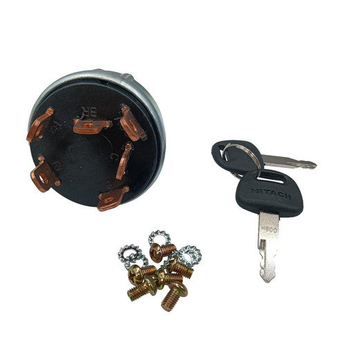 Ignition Switch W/2 Keys 6 Terminals for Hitachi EX50U Excavator ...