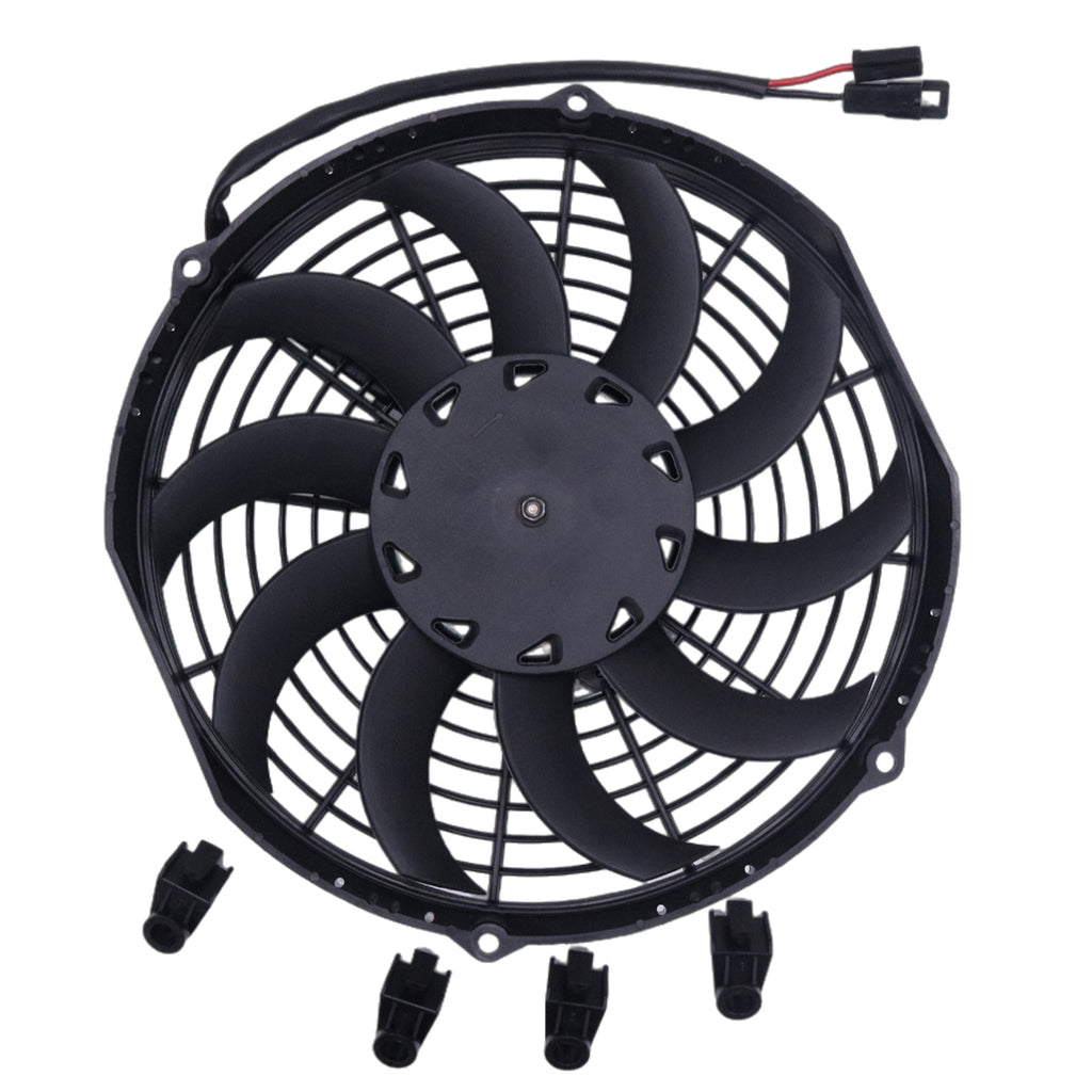 12V Cooling Fan AM133742 AM116379 VG11703 for John Deere Gator 6X4 199 ...