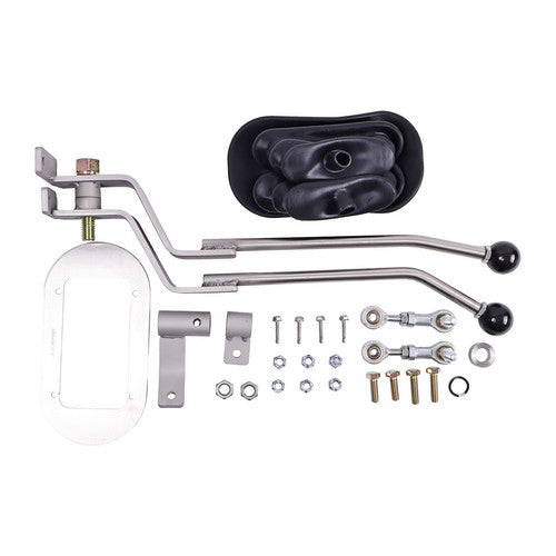 NP205GM8 Transfer Case Shifter for NP-205 GM Stainless Twin-Stick — JEENDA