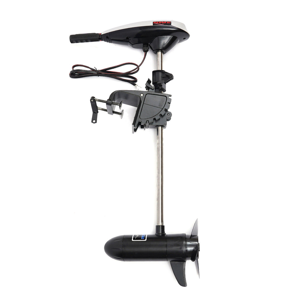 12V 55LBS 600W Electric Outboard Motor Brush Thrust Boat Engine ...