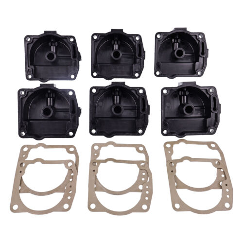 (6) Carb Bowl Float Chamber Assy 433000 766418 for Johnson Evinrude 90 ...