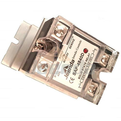 Solid State Relay SSR DC-AC 40A 3-32VDC/40-480VAC with Heatsink for Cr ...